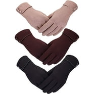 REDESS Women's Winter Warm Gloves, Full Finger Gloves with Sensitive Touch Screen Texting ...