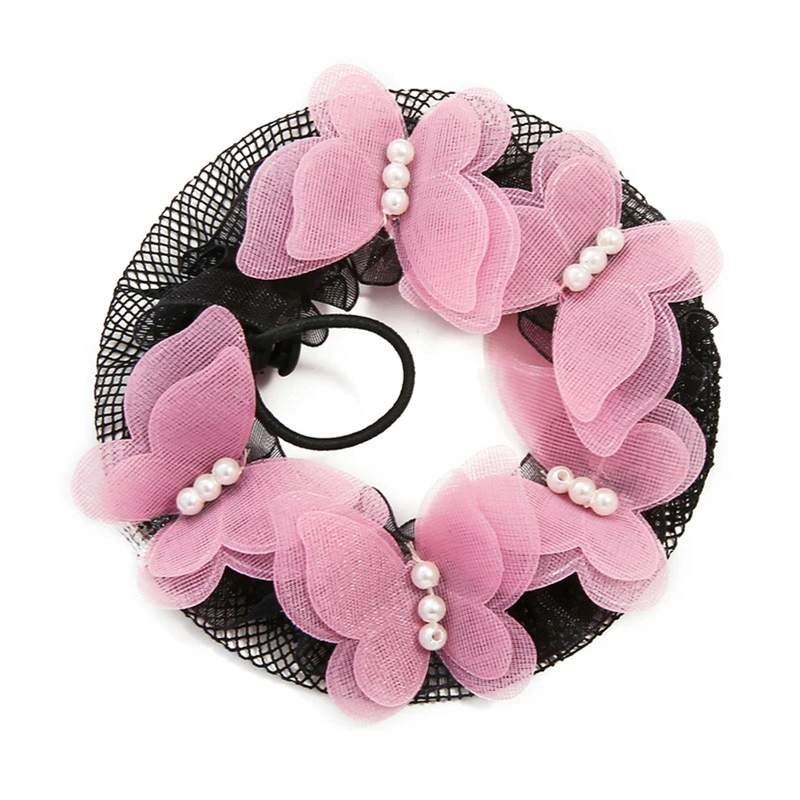 3Pc Butterfly Fashion Girls Ballet Dance Skating Snoods Hair Net Bun ...