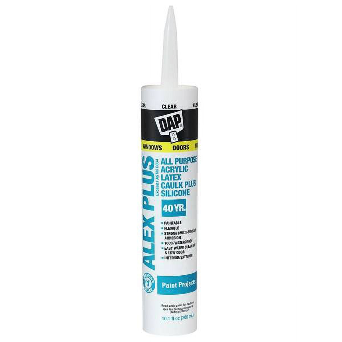 3Pc DAP 10.1 oz Alex Plus Clear Caulk - Walmart.com