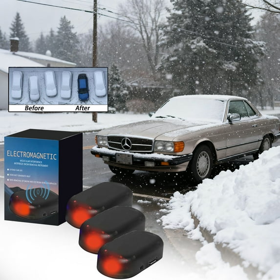 3Pc Electromagnetic Molecular Interference Snow Removal Instrument, Portable Mini Antifreeze Ice ...