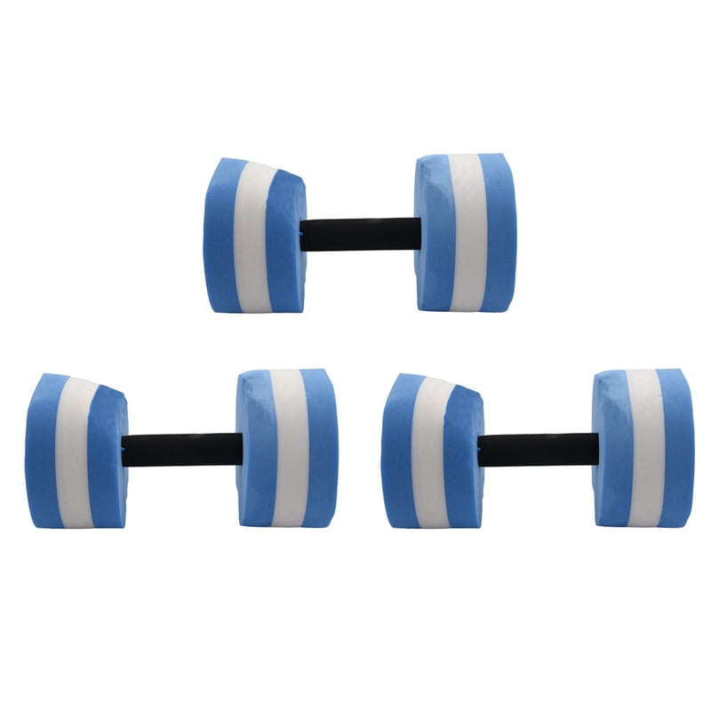3Pc Eva Foam Floating Dumbbells Summer Water Dumbbell Toys Swimming ...