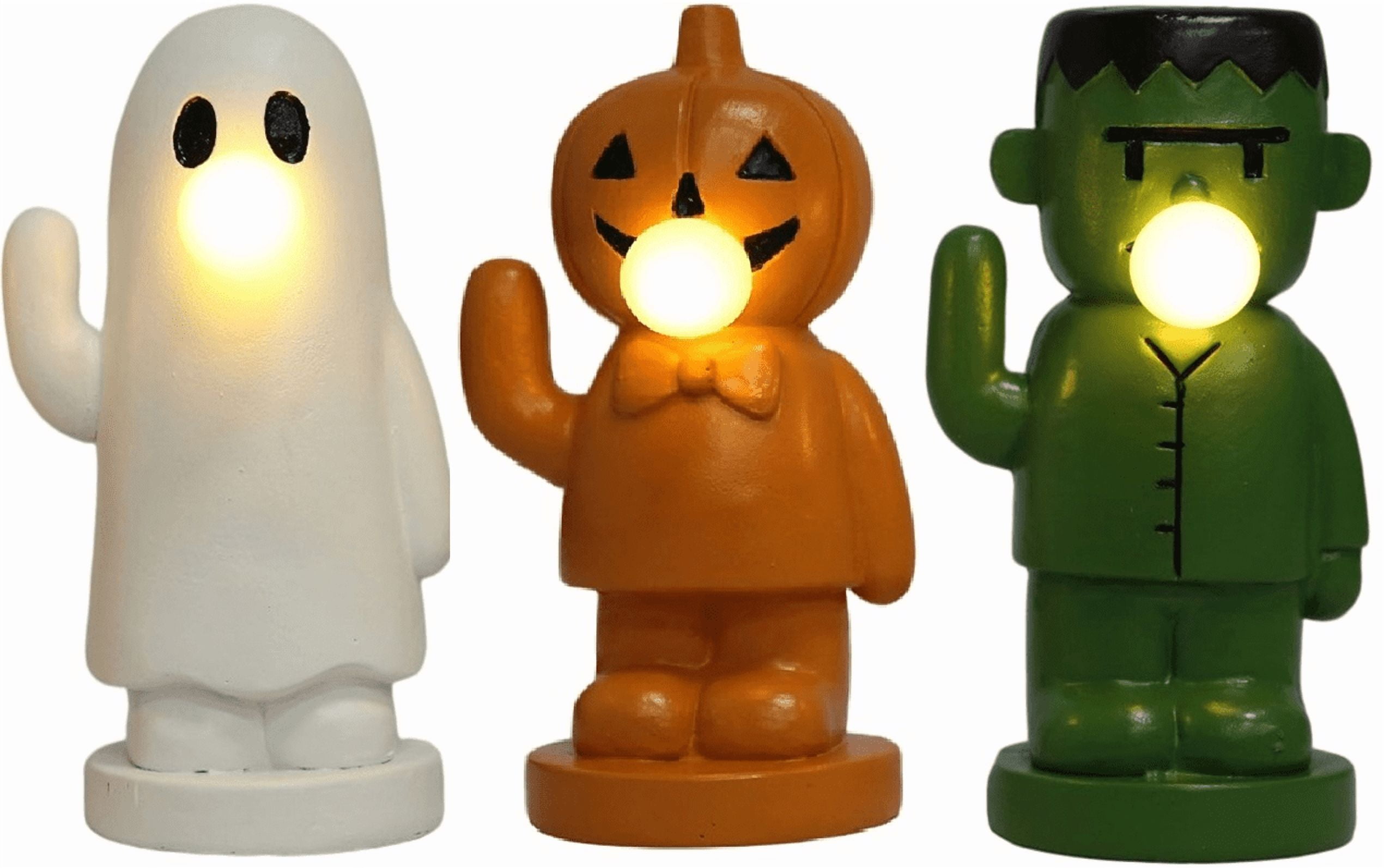 3Pc Halloween Blowing Bubbles Ghost Figurine Light Up, Funny Blowing ...
