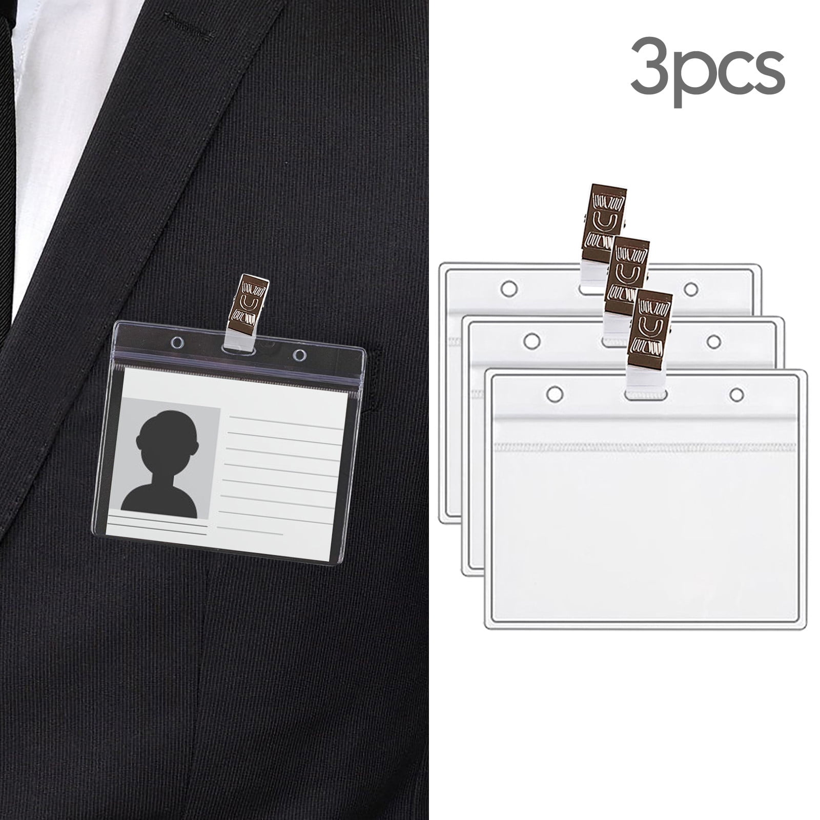 3Pc Health Card Card Protective Case Waterproof Pvc Soft Card Case Job ...