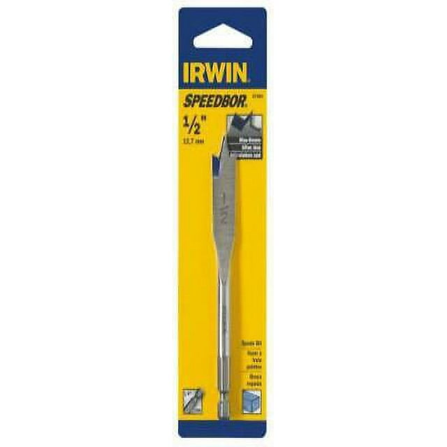 3 PC Irwin Speedbor 1/2 in. X 4 in. L Carbon Steel Wood Boring Bit ...