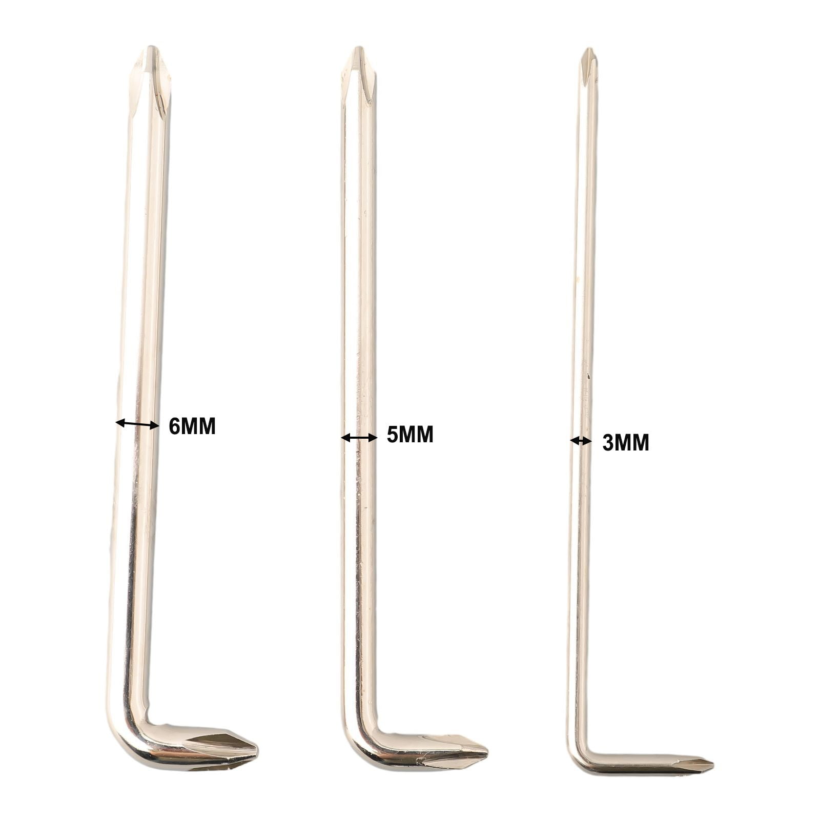 3Pc L-Type Screwdriver L-Shaped Wrench Drill Bits Elbow Bend Short -Arm ...