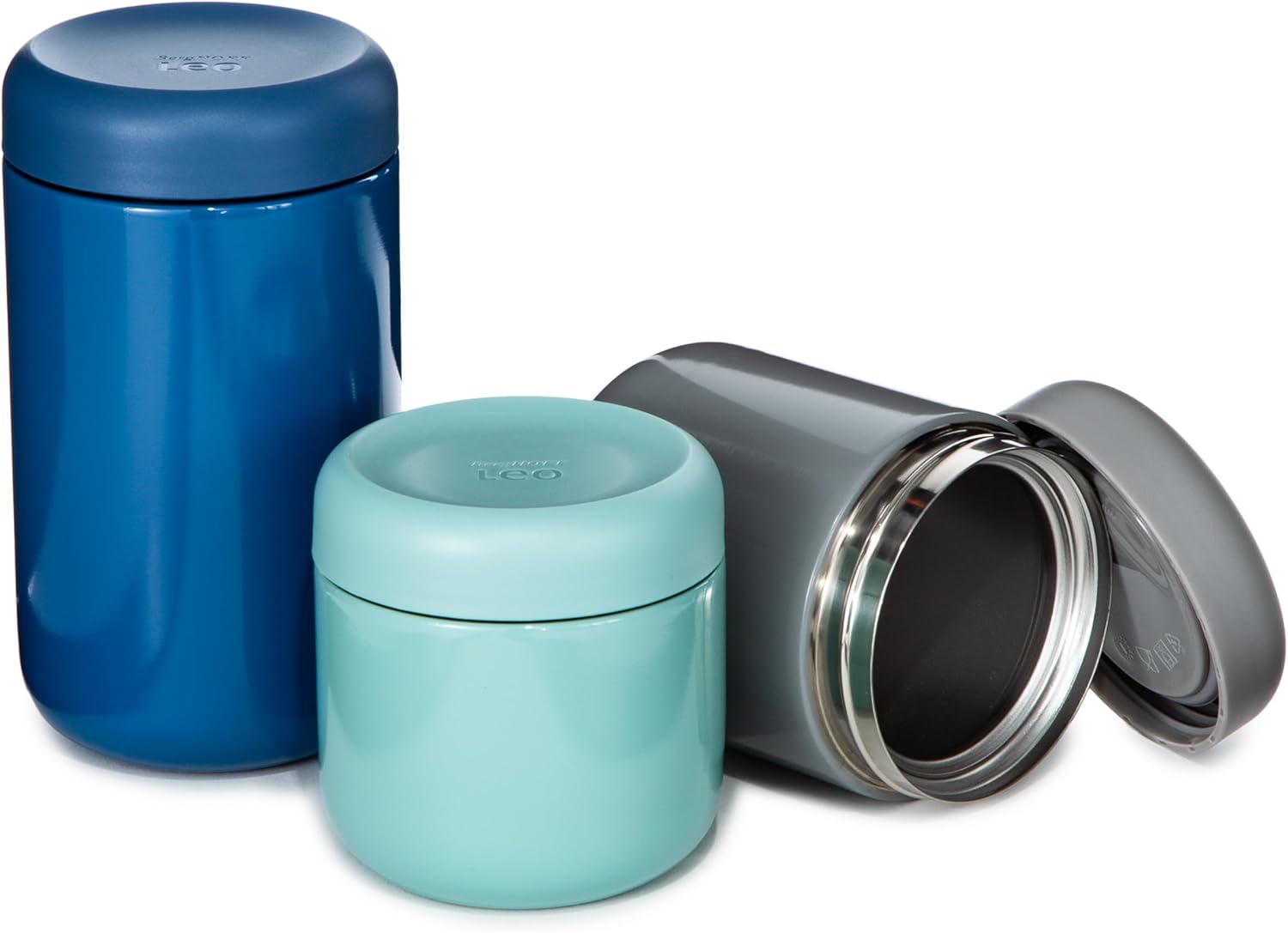3Pc Leakproof Insulated Container Set, 18/10 Stainless Steel Body ...