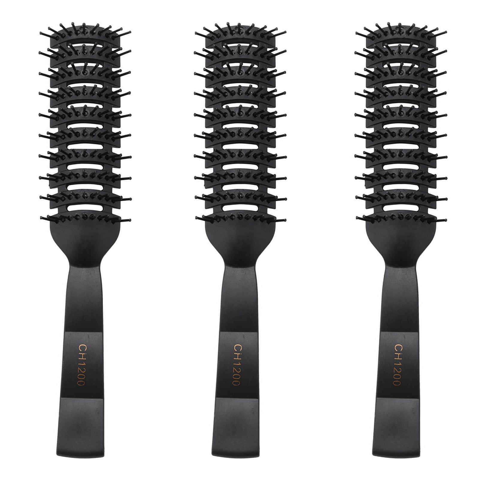3Pc Professional Salon Comb Hair Brush Pp Plastic Massage Comb Anti ...