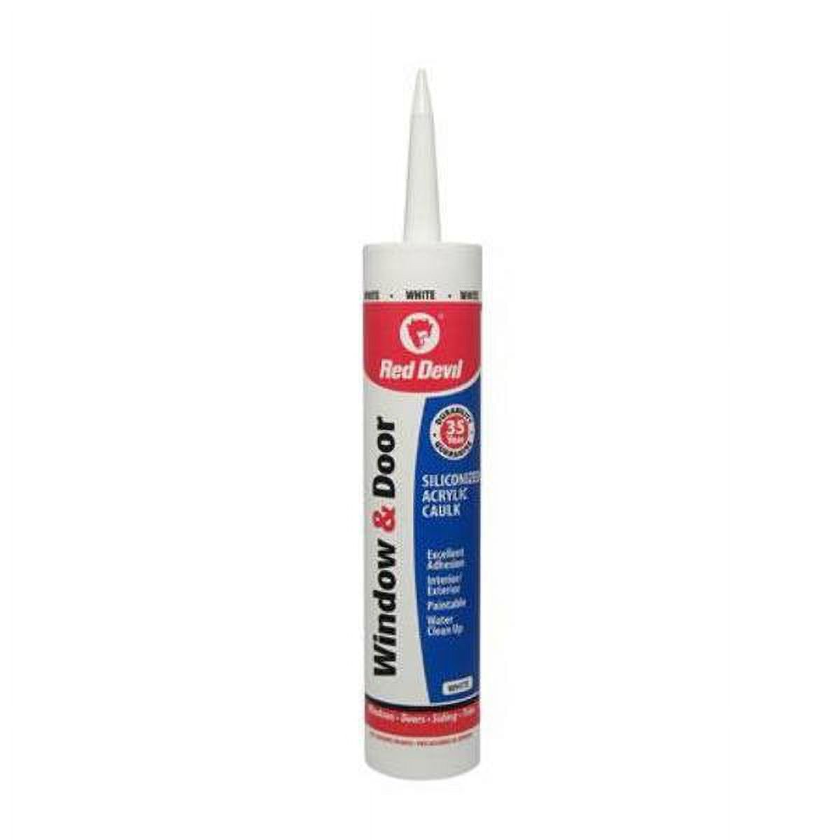 3Pc Red Devil Window and Door Siliconized Acrylic Caulk - Walmart.com