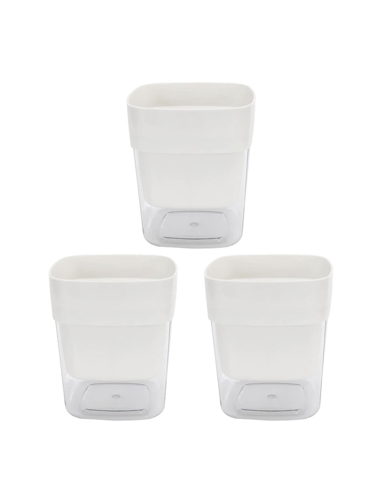 3Pc Self Watering Pots With Drainage Visible Reservoir Double Layer ...