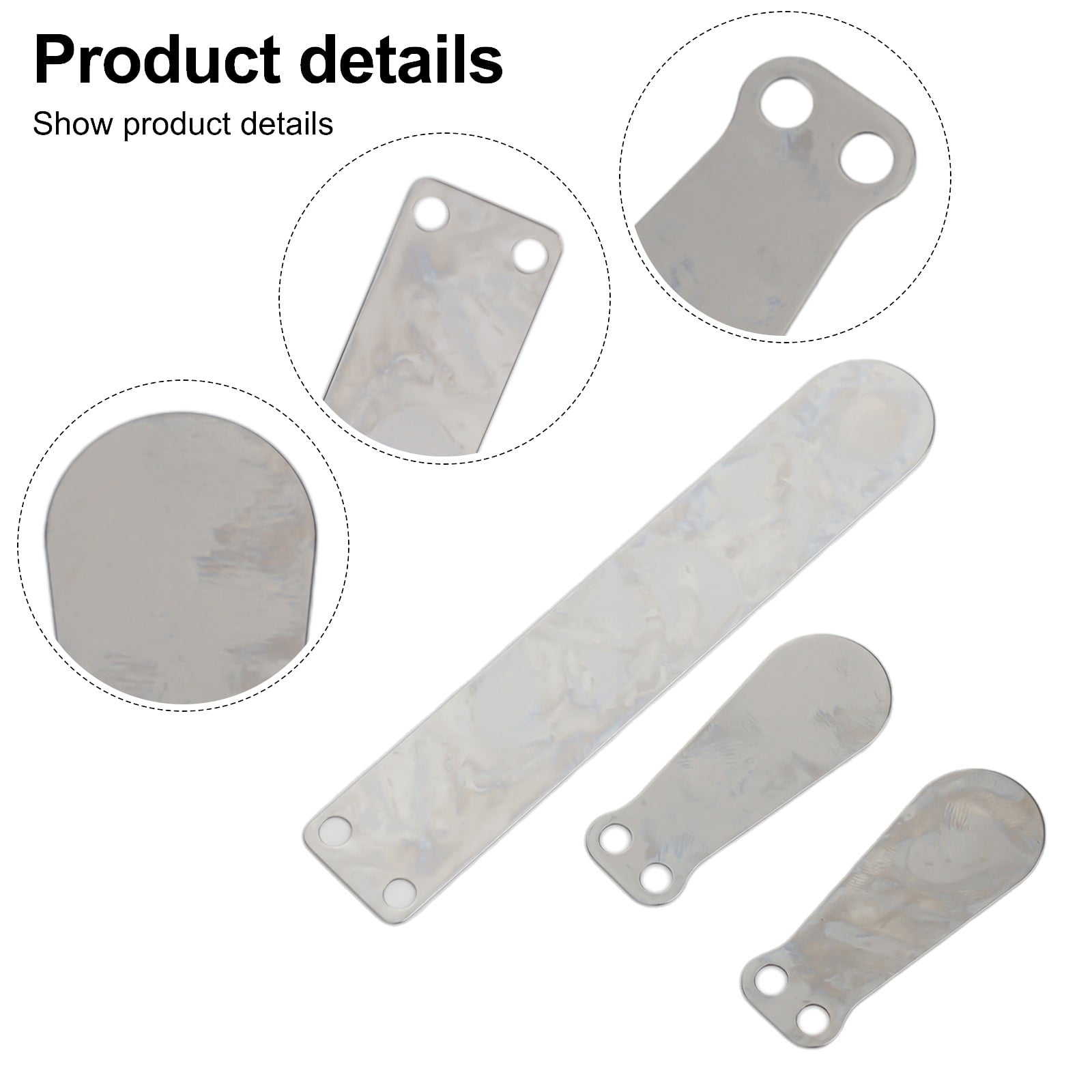 3Pc Silent Oil Air Compressor Pump Head Valve Plates Belt Piston ...