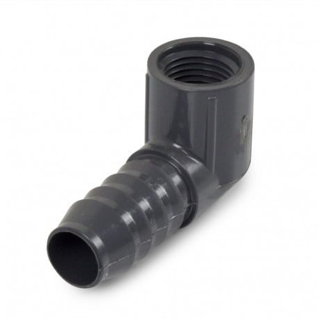 3Pc Spears 3/4" Barbed Insert x 1/2" Female NPT 90° PVC Reducing Elbow ...