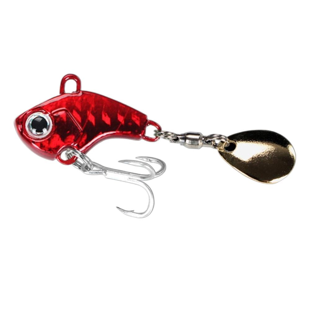 3Pc Vibration Metal Rotary Fishing Lure Spoon Jigs Winter Trout Hard ...