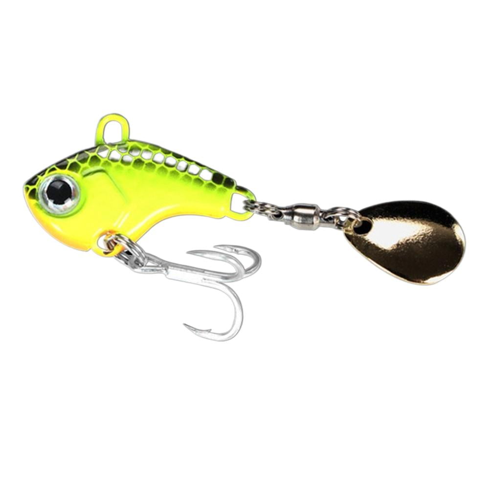 3Pc Vibration Metal Rotary Fishing Lure Spoon Jigs Winter Trout Hard ...