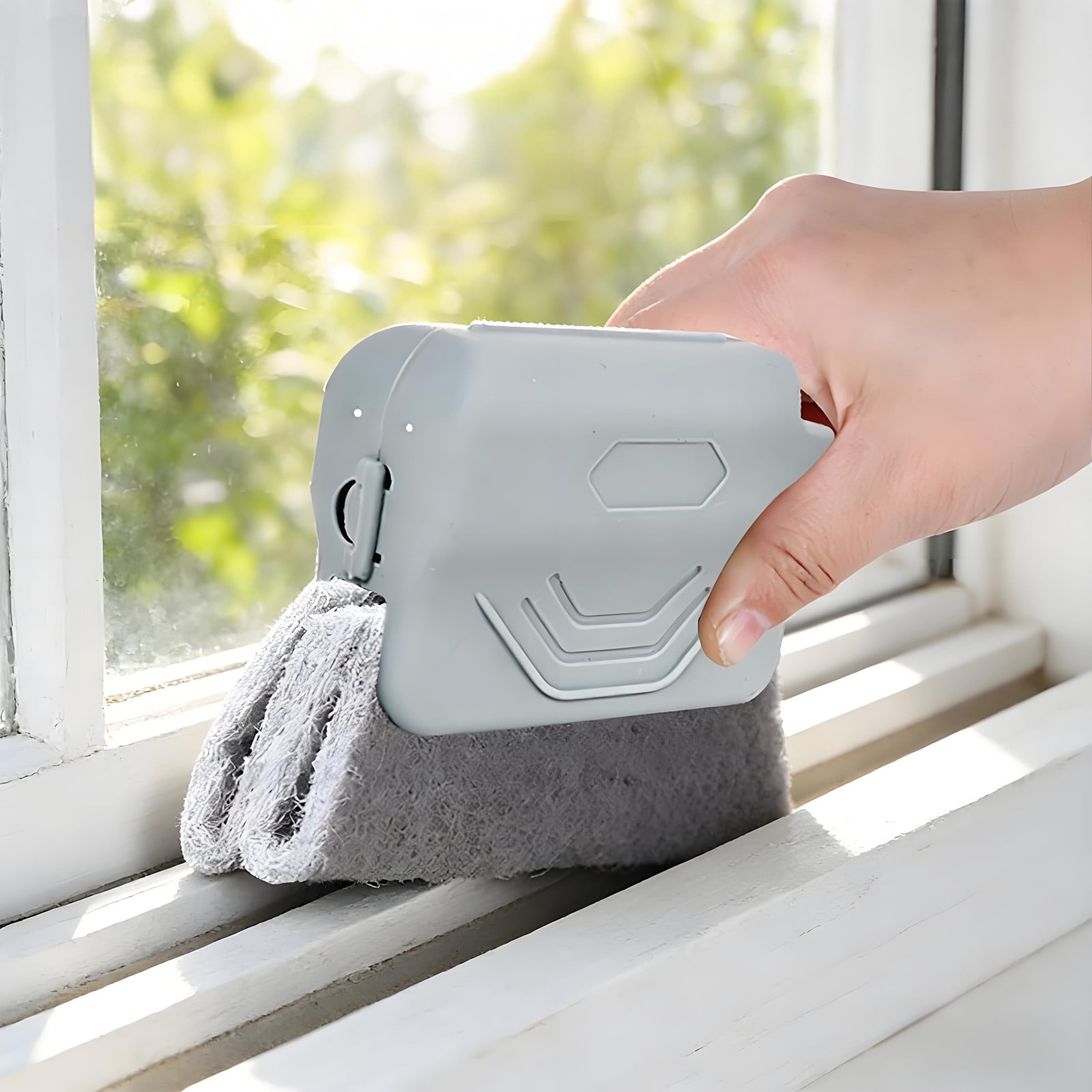 3Pc Window Track Cleaner,Upgraded Handheld Cleaning Brush Set,Magic ...