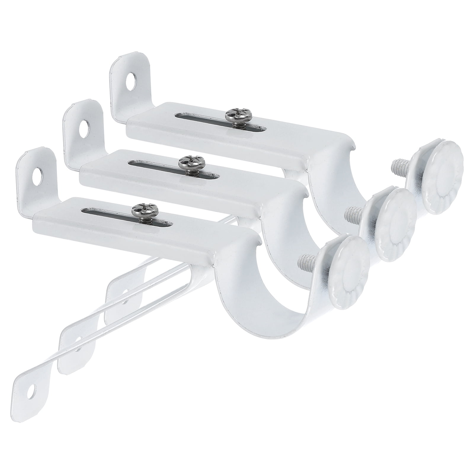 3Pcak Curtain Rod Brackets, Drapery Hanging Rod Holders Home Office ...