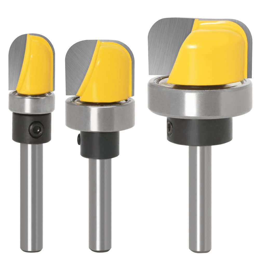 3Pcs 1/4 Inch Bowl and Tray Router Bit, Bowl & Tray Template Router Bit ...