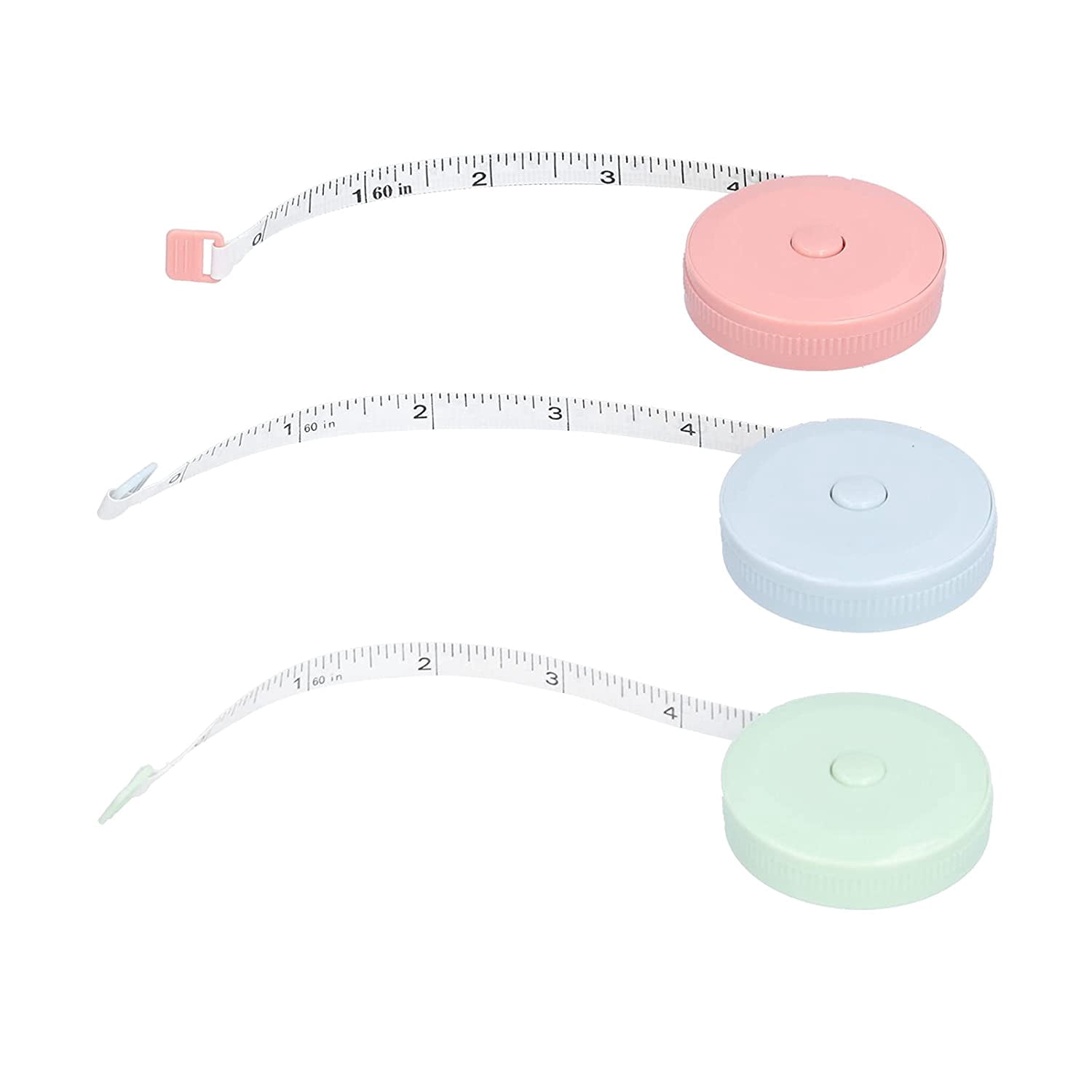 3Pcs 1.5m Soft Measurement Tape Mini Sewing Tape Soft Tape Mini Tape ...