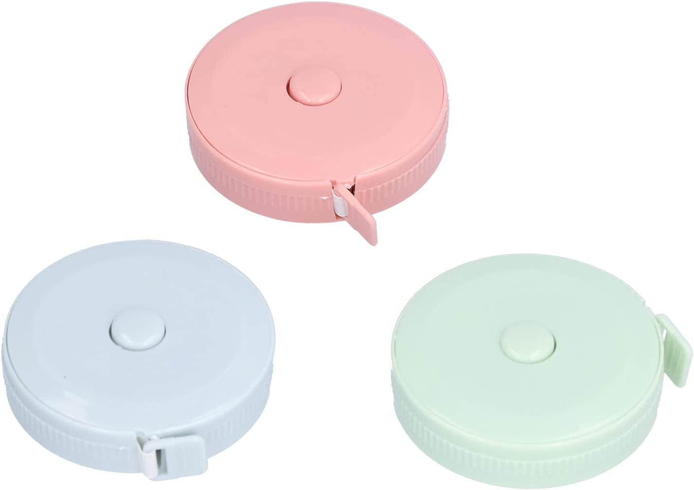 3Pcs 1.5m Tape Measure, Retractable Mini Metric Soft Sewing Tape ...