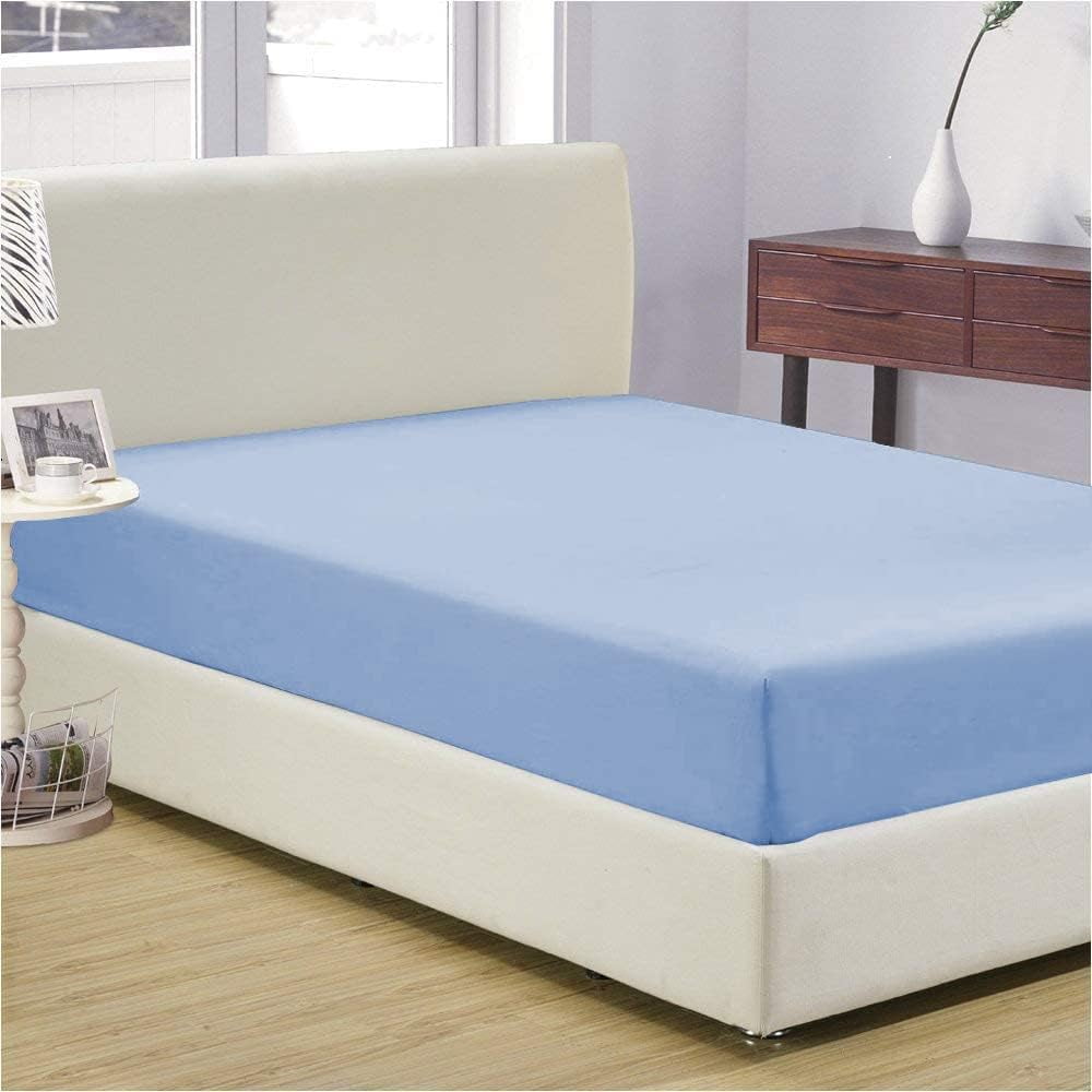 3Pcs (1 Fitted Sheet With 2 Pillocases) 800 Thread Count 100% Egyptian ...