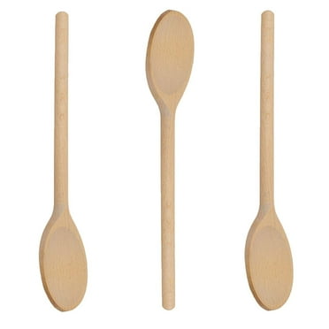 2Pcs/4Pcs Long Wooden Spoons for Cooking - Oval Wood Mixing Spoons for ...