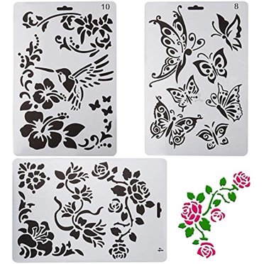 Cranes Stencil Oriental Elements Drawing Painting Stencils Reusable ...