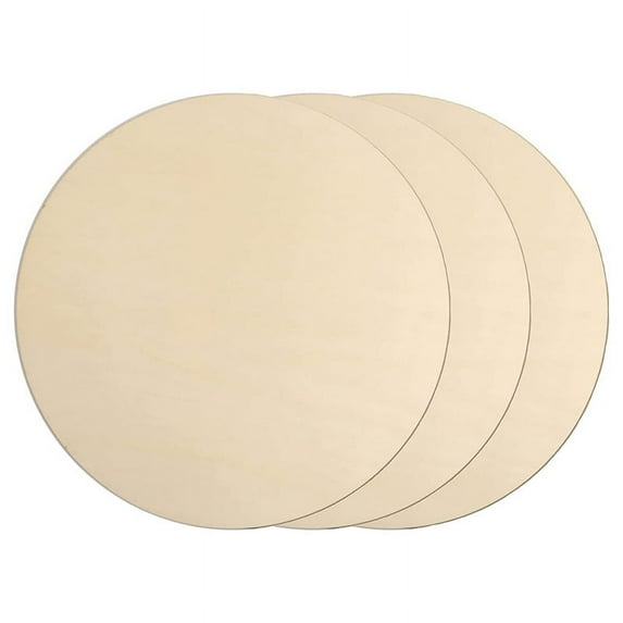 3Pcs 12 Inch Wood Circles for Crafts, Unfinished Blank Wooden Rounds ...