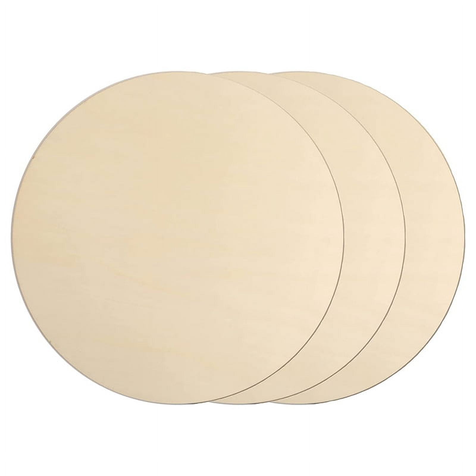 3Pcs 12 Inch Wood Circles for Crafts, Unfinished Blank Wooden Rounds ...