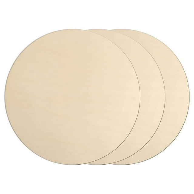 3Pcs 12 Inch Wood Circles for Crafts, Unfinished Blank Wooden Rounds ...