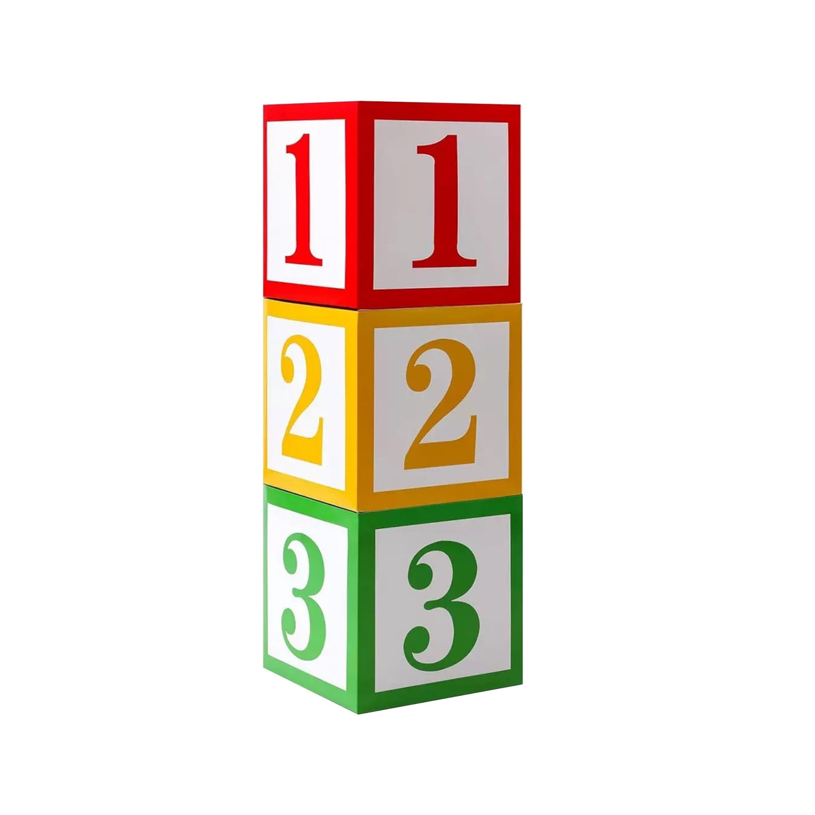 3Pcs 123 Balloon Box Decorations Party Decor Cartoon Street Party ...