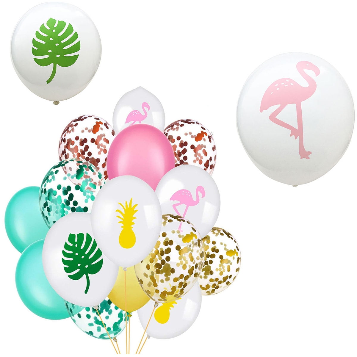 BESTOYARD Tropical Party Balloon Latex 3Pcs 12Inch Black Baby Shower ...