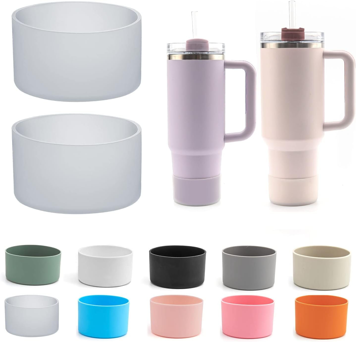 Stanley 3Pcs 2.8in Silicone Boot, Protector Water Bottle Bottom Cover ...