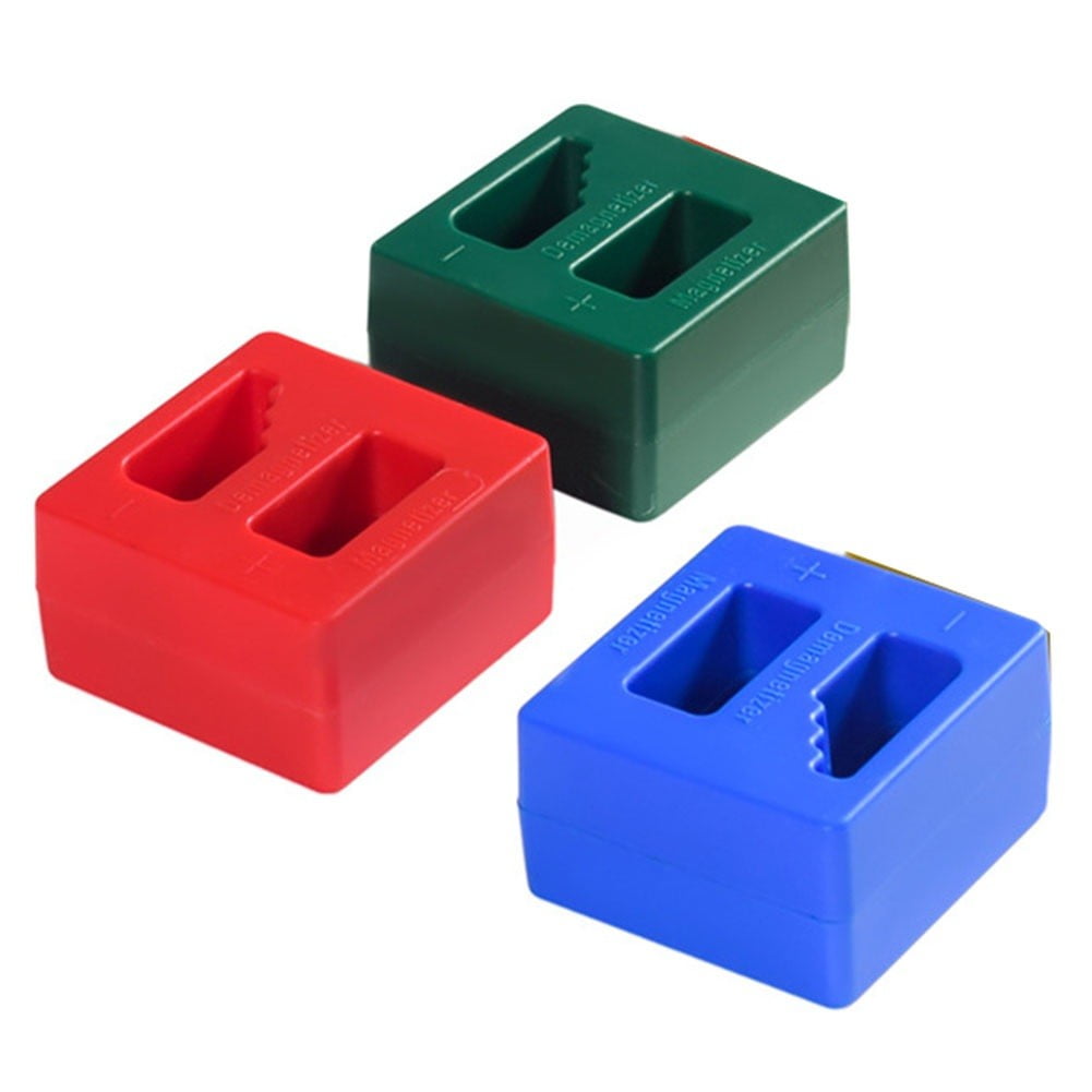 3Pcs 2 In 1 Screwdriver Magnetizer Degaussing Demagnetizer Change ...