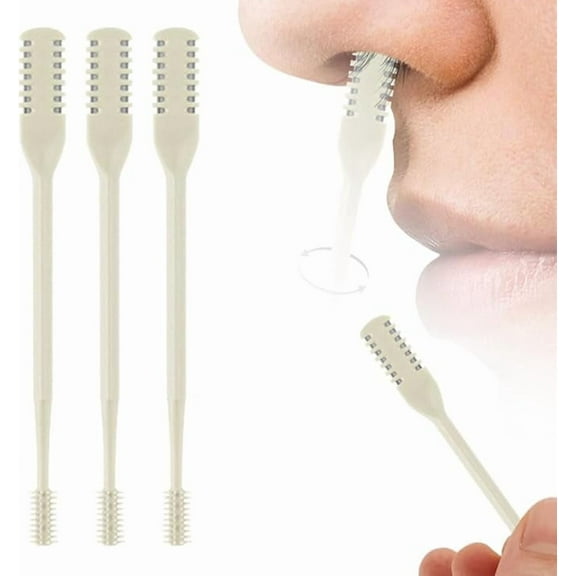 3Pcs 2-in-1 Nasal Hair Cutter, 2025 New Double Sided Nose Hair Knife, Nostril Hair Remover Tool ...