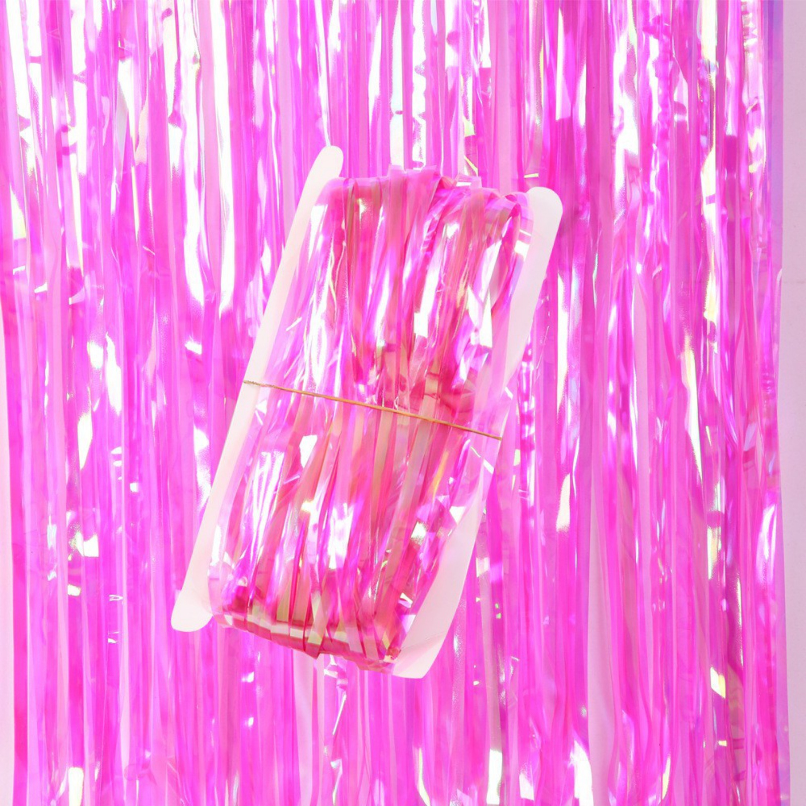 3Pcs 3.2x6.6 Feet Foil Fringe Backdrop Curtains, Curtain Party Backdrop ...