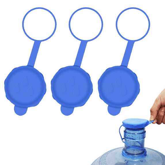 3Pcs 3 & 5 Gallon Water Jug Cap No Spill Silicone Water Jug Lid ...