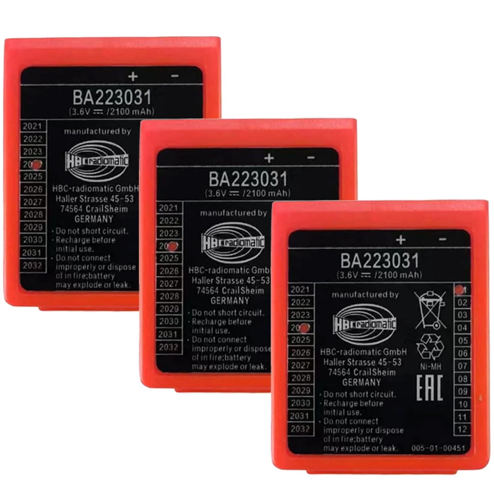 3Pcs 3.6V BA223031 2100mAh Ni-MH Battery Rechargeable for HBC Wireless ...
