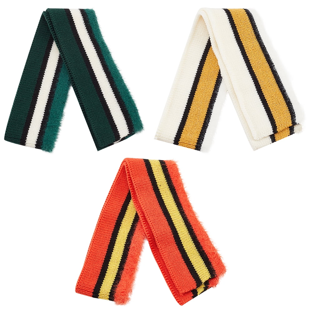 3Pcs 3 Colors 95% Cotton 5% Elastic Fiber Ribbing Fabric for Cuffs ...