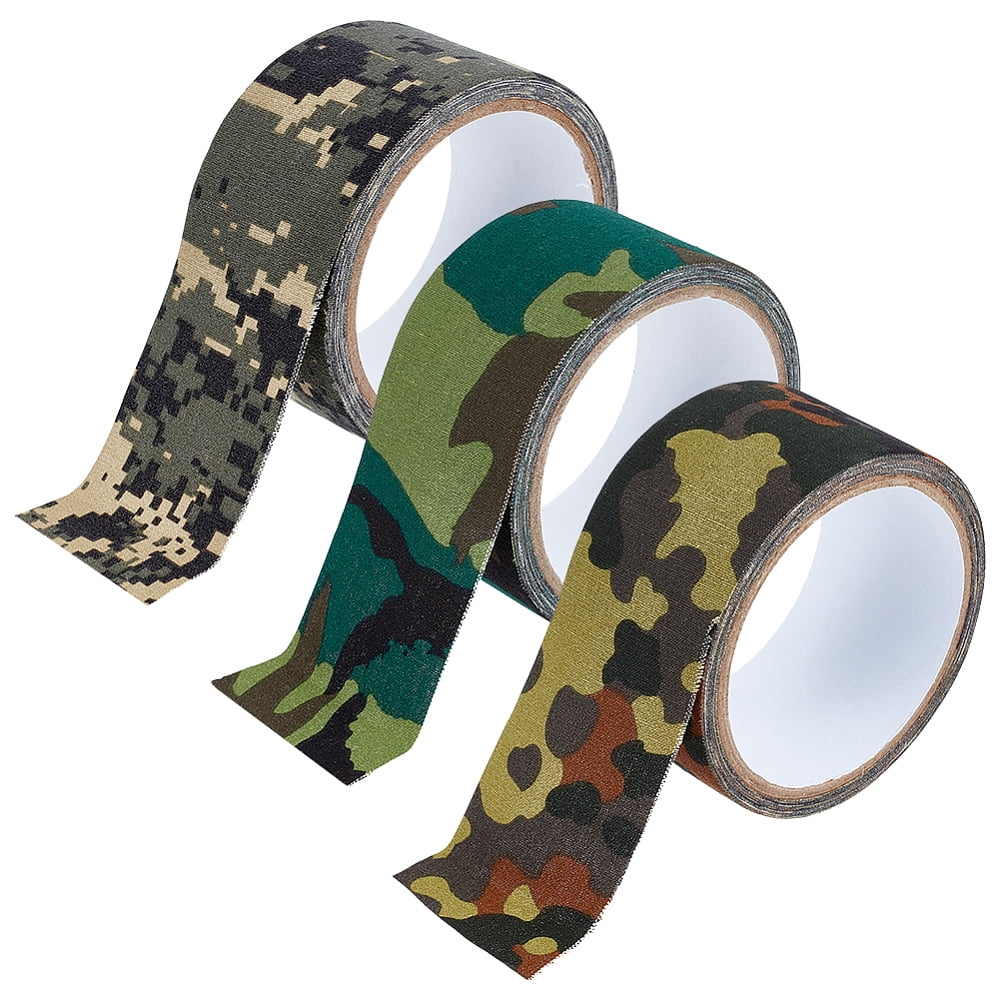 3Pcs 3 Colors Cloth Camouflage Pattern Bandage Adhesive Tape Mixed ...
