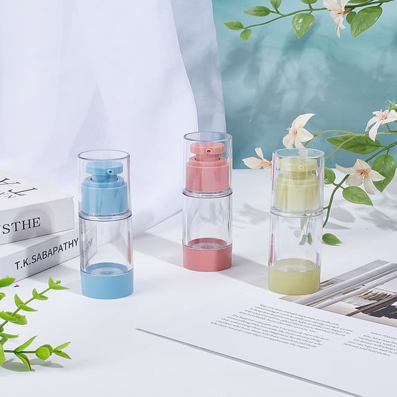 3Pcs 3 Colors Empty Portable AS Plastic Airless Spray Bottles ...