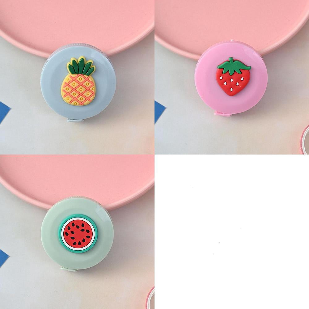 3Pcs 3 Colors Plastic Tape Measure Soft Retractable Sewing Tape Measure ...