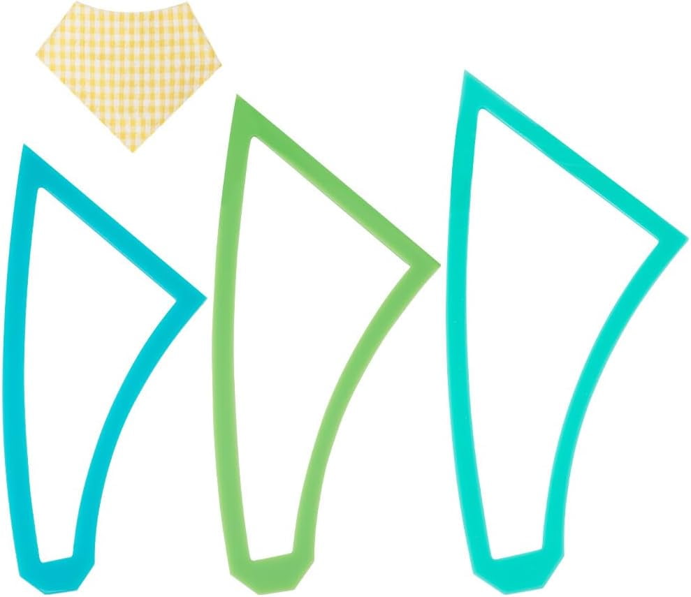 3Pcs 3 Sizes Bib Template Burp Cloth Sewing Template Reversible Arch ...