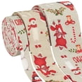 3Pcs 3 Styles Christmas Theme Polyester Ribbons Jacquard Ribbon ...