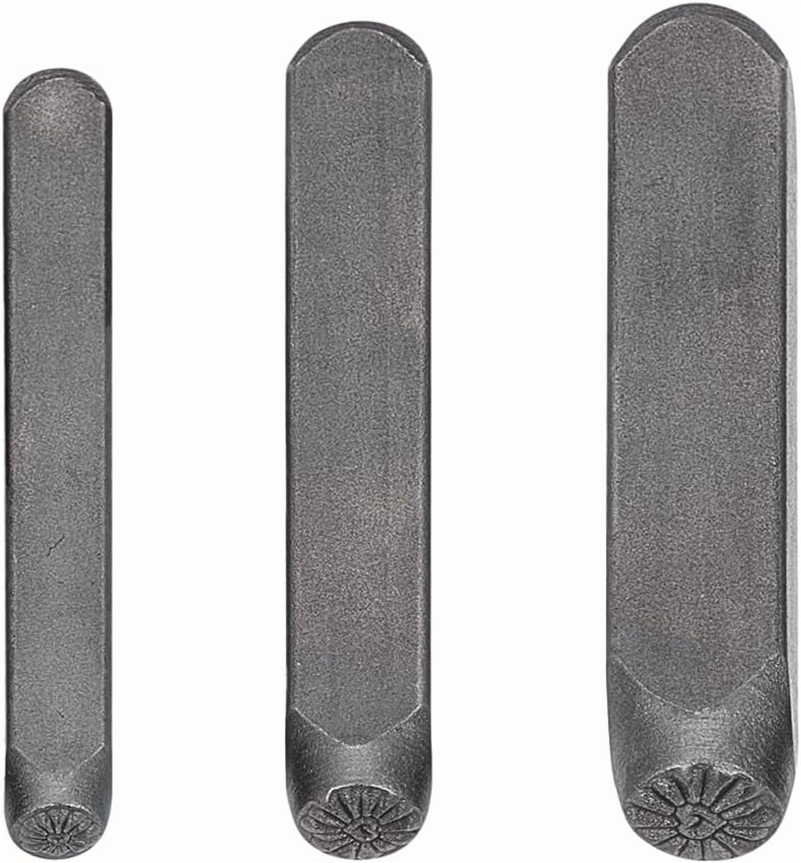 3Pcs 3 Styles Metal Punch Stamp Heart Metal Design Stamps Arts Crafts ...