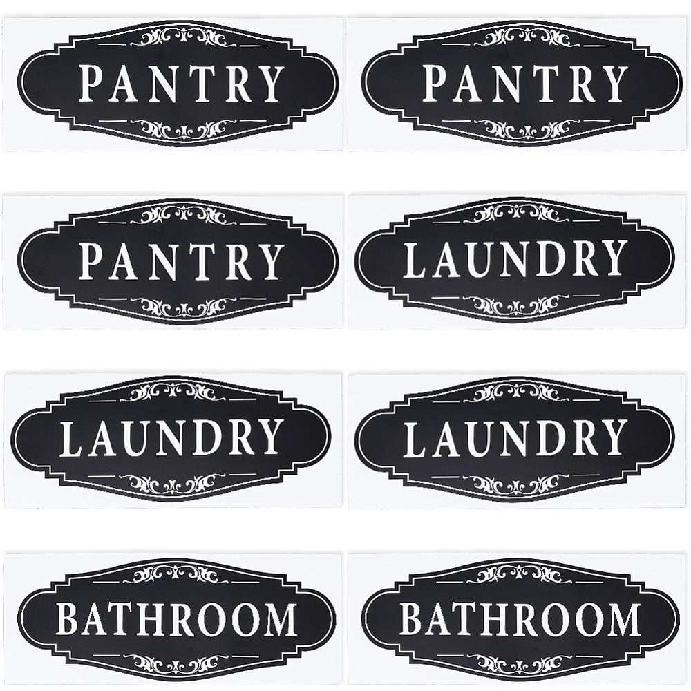 3Pcs 3 Styles PVC Self-adhesive Sign Label Paper Rhombus with Word ...