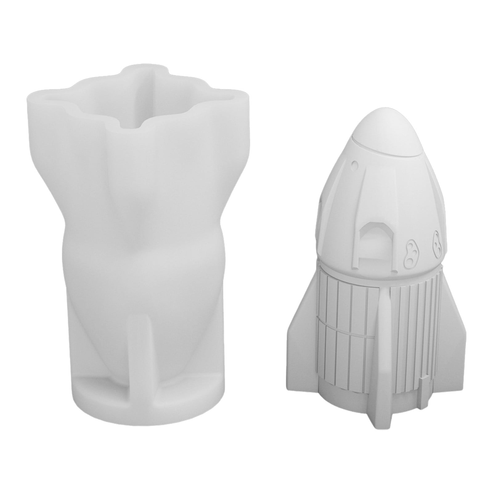 3Pcs 3D Rocket Epoxy Resin Mini Rocket Candle Space Theme Silicone For ...