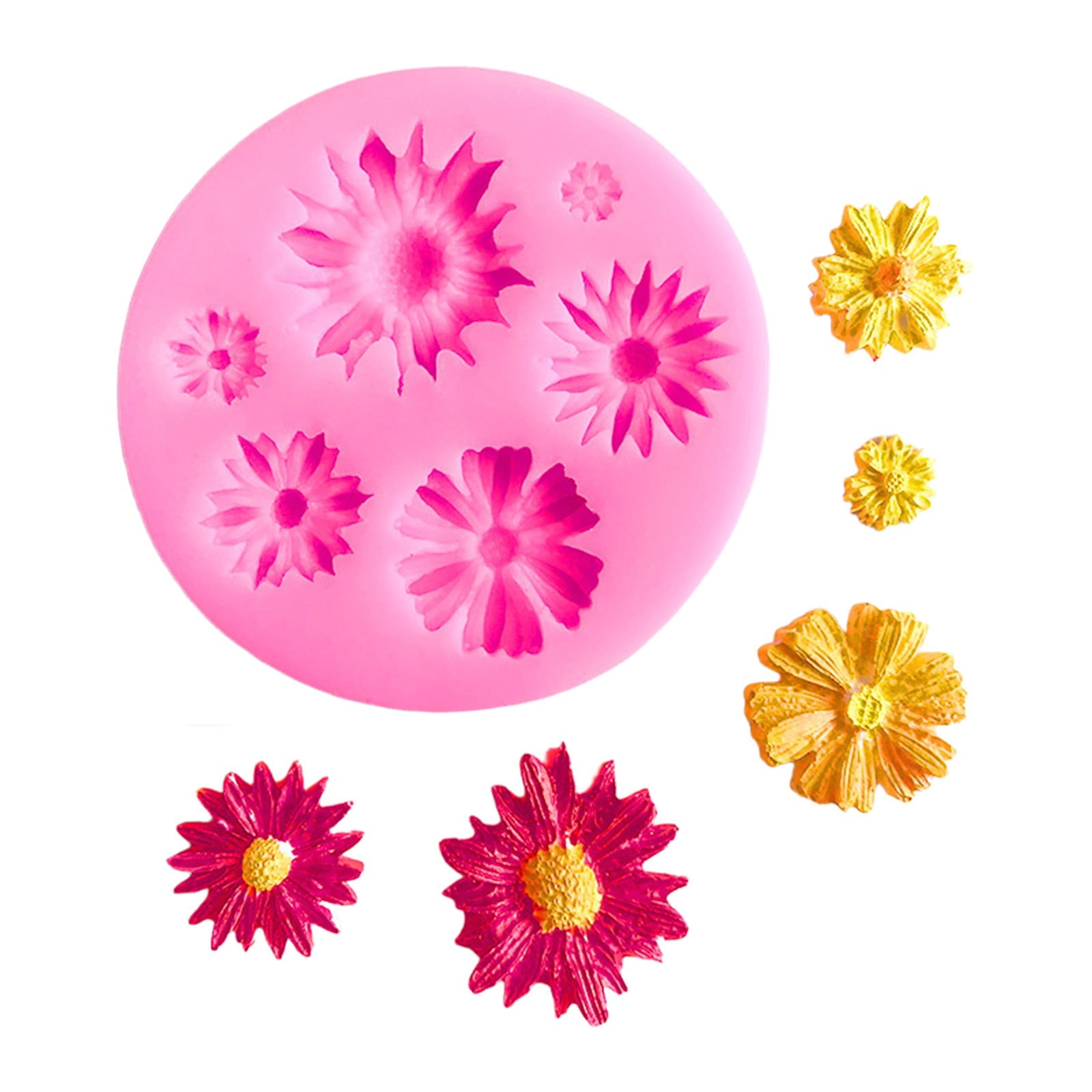 3Pcs 3D Rose Flower Silicone Mold for Resin And Candle Making, Flexible ...
