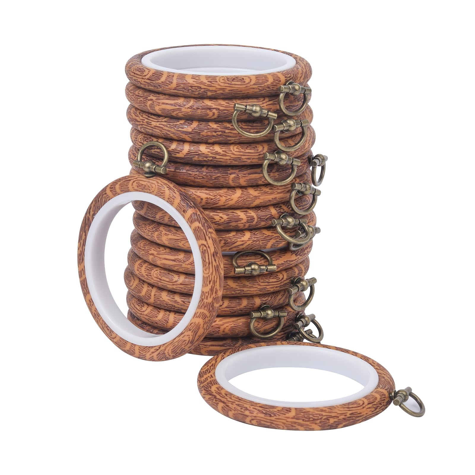 3Pcs 3Inch Round Embroidery Hoops Set-Decorative Cross Stitch Hoop Ring ...