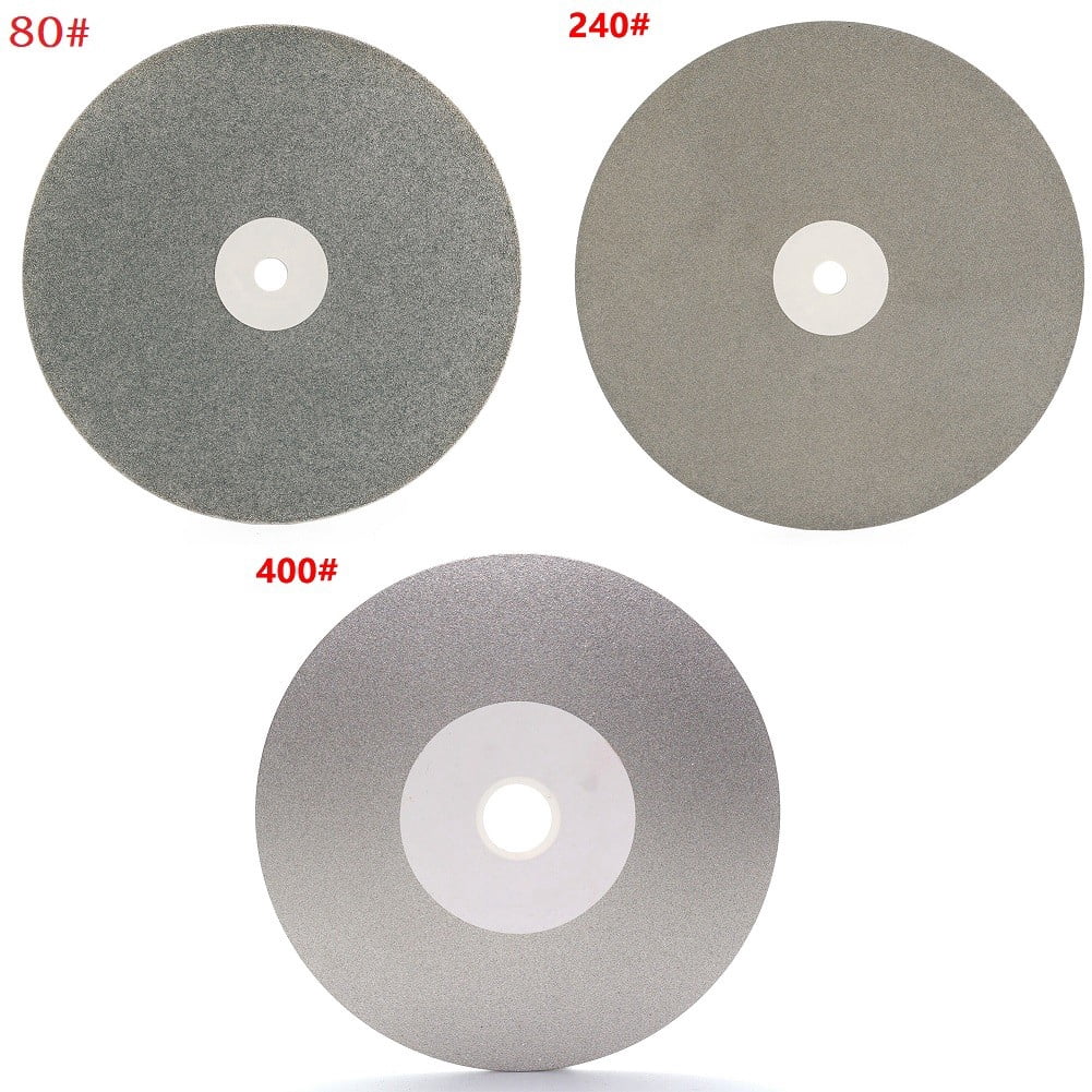 3Pcs 4\'\'/6\'\'/8\'\'150MM Diamond Coated Grinding Wheel Disc 240/600 ...