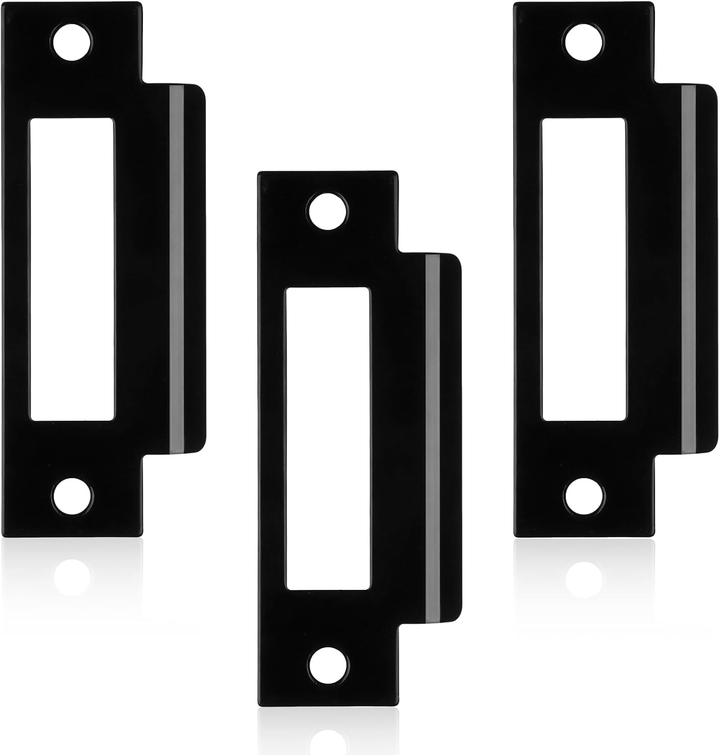3Pcs 4-7/8" Universal Door Strike Plate Replacement Stainless Steel ...