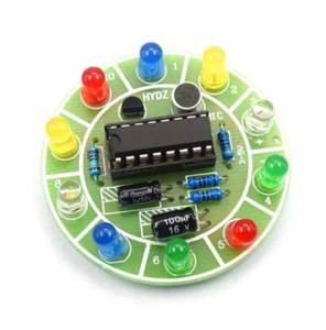 3Pcs 4017 Seven Color Voice Control Rotary Led Electronic Production ...